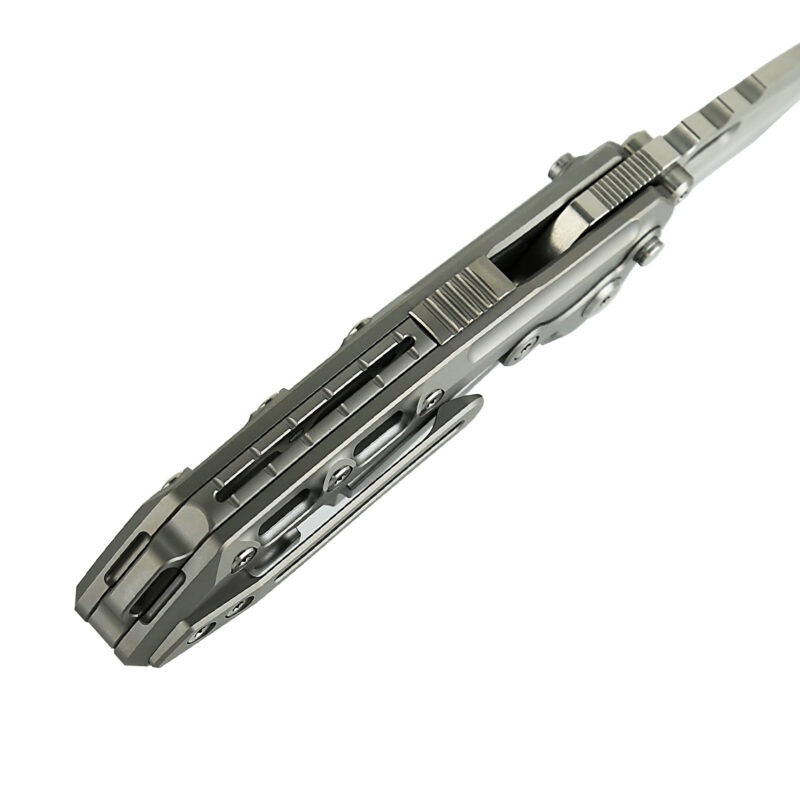 T1000-V2 Titanium Bead Blast Stonewash Flats Satin finish – Reate Knives