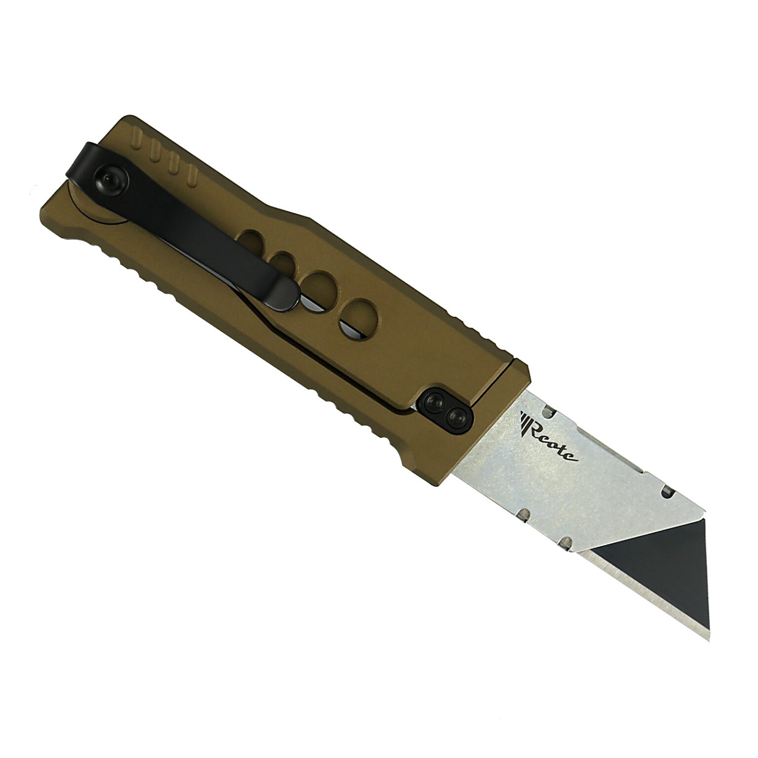 EXO-U Aluminum handle Stainless steel Speedhole-Copper – Reate Knives