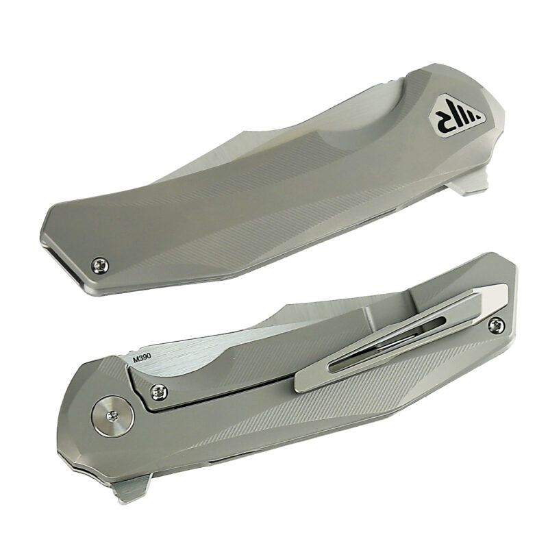 Z555 Titanium bead blast handle Titanium bead blast clip – Reate Knives