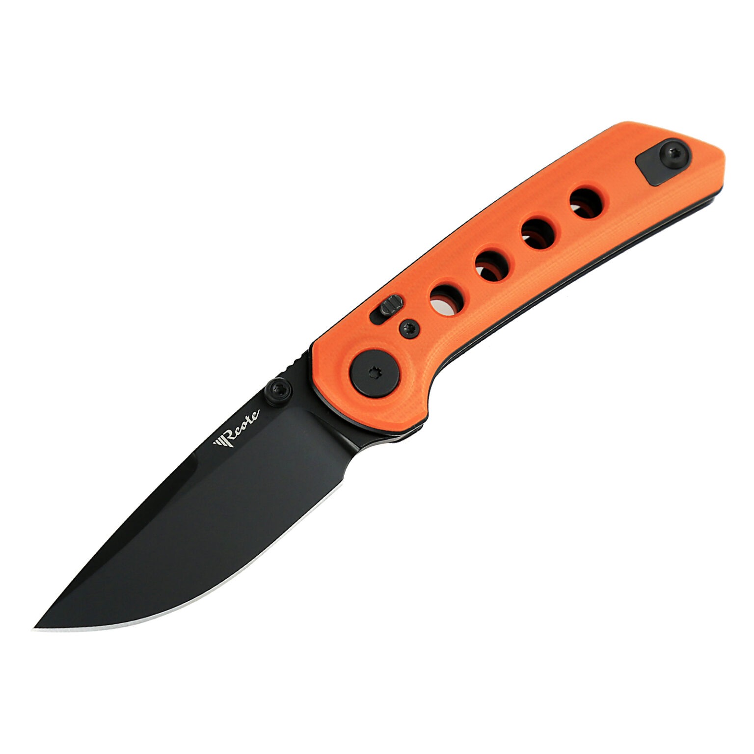 PL-XT G10-Orange handle Black PVD blade – Reate Knives