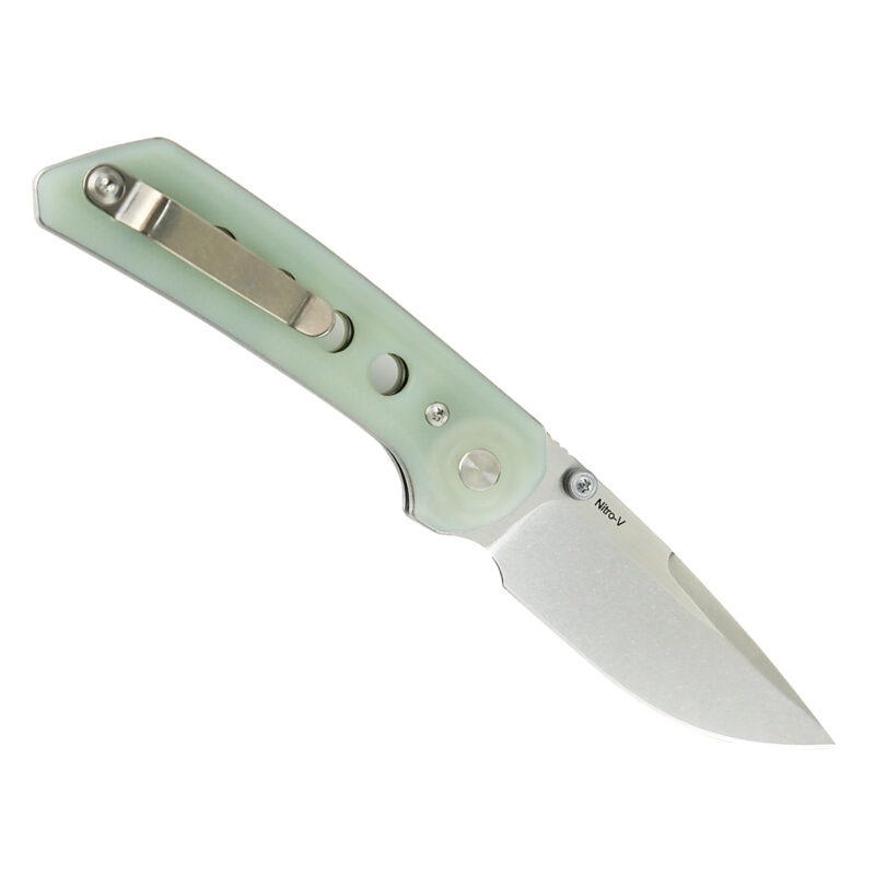 PL-XT G10-Jade handle Stonewashed blade – Reate Knives