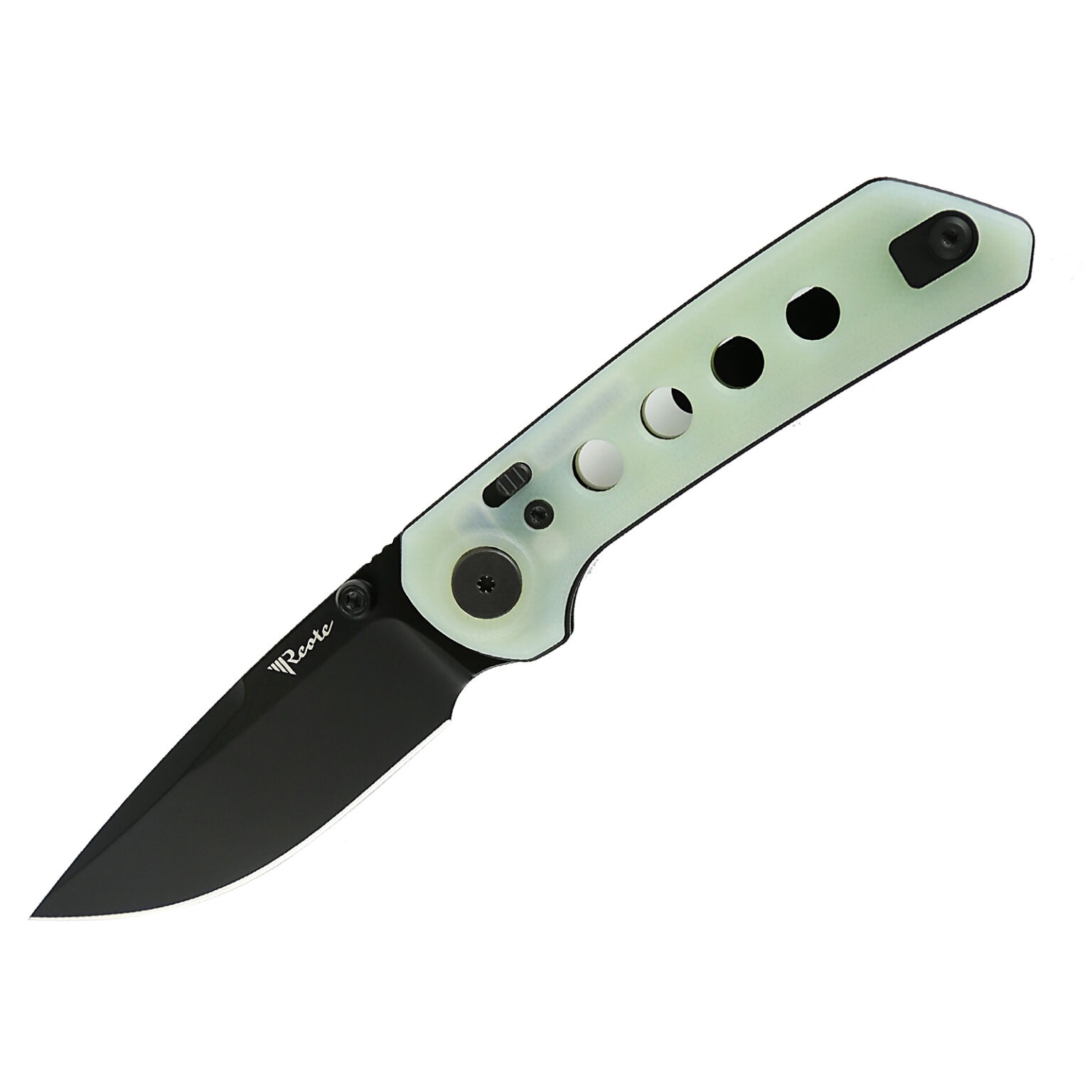 PL-XT G10-Jade handle Black PVD blade – Reate Knives