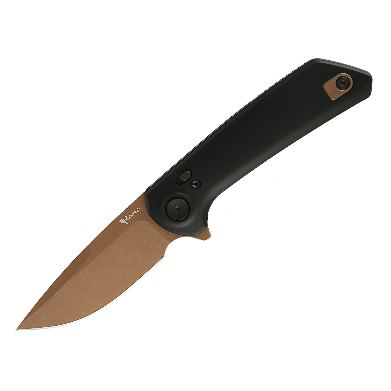 PL-XF Aluminum-Black handle Bronze PVD blade – Reate Knives