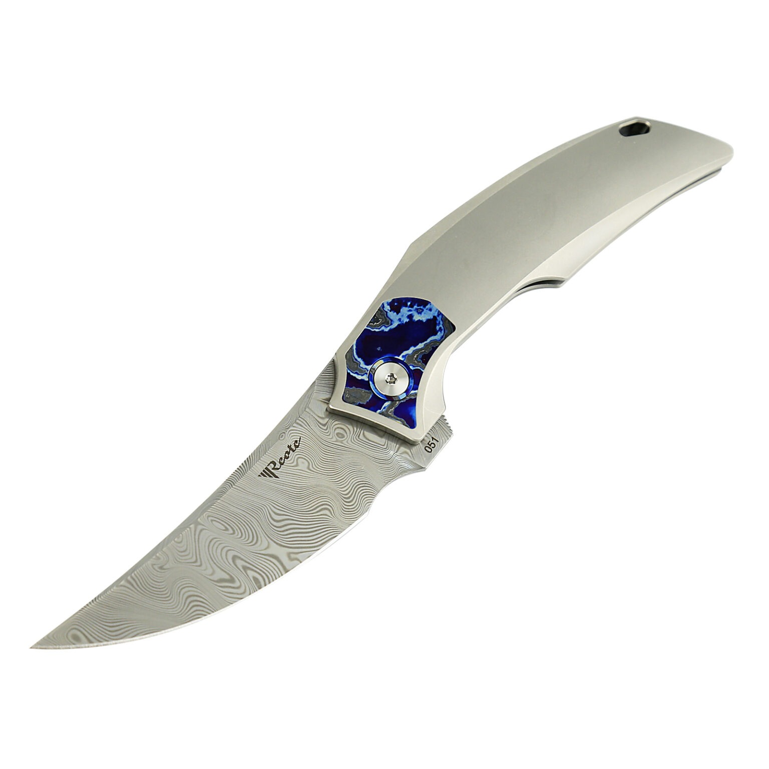 Velocity Ti-Bead blast Damasteel Acid wash blade – Reate Knives