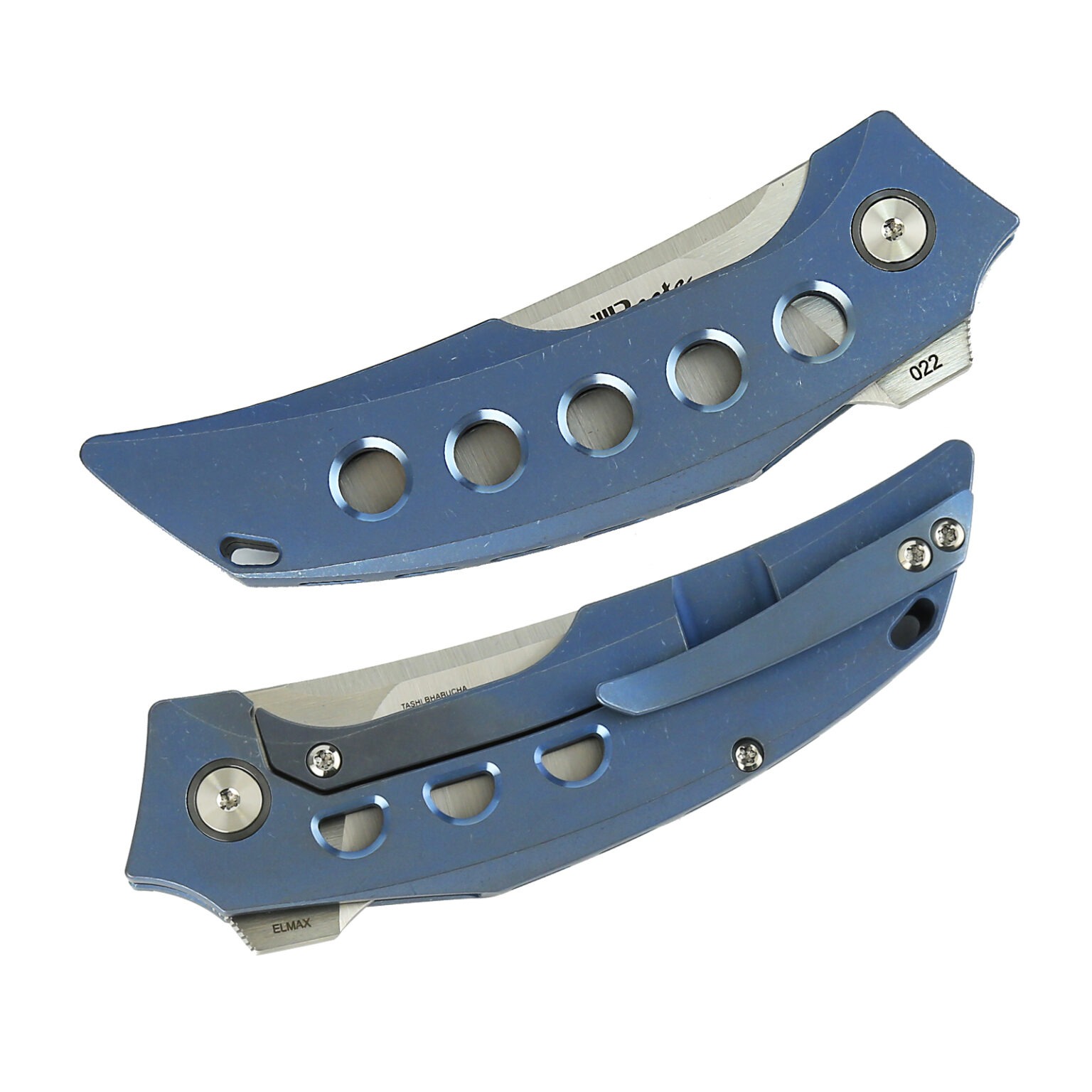 EXO-M G10 Damascus Pattern – Black/White Tanto – Reate Knives