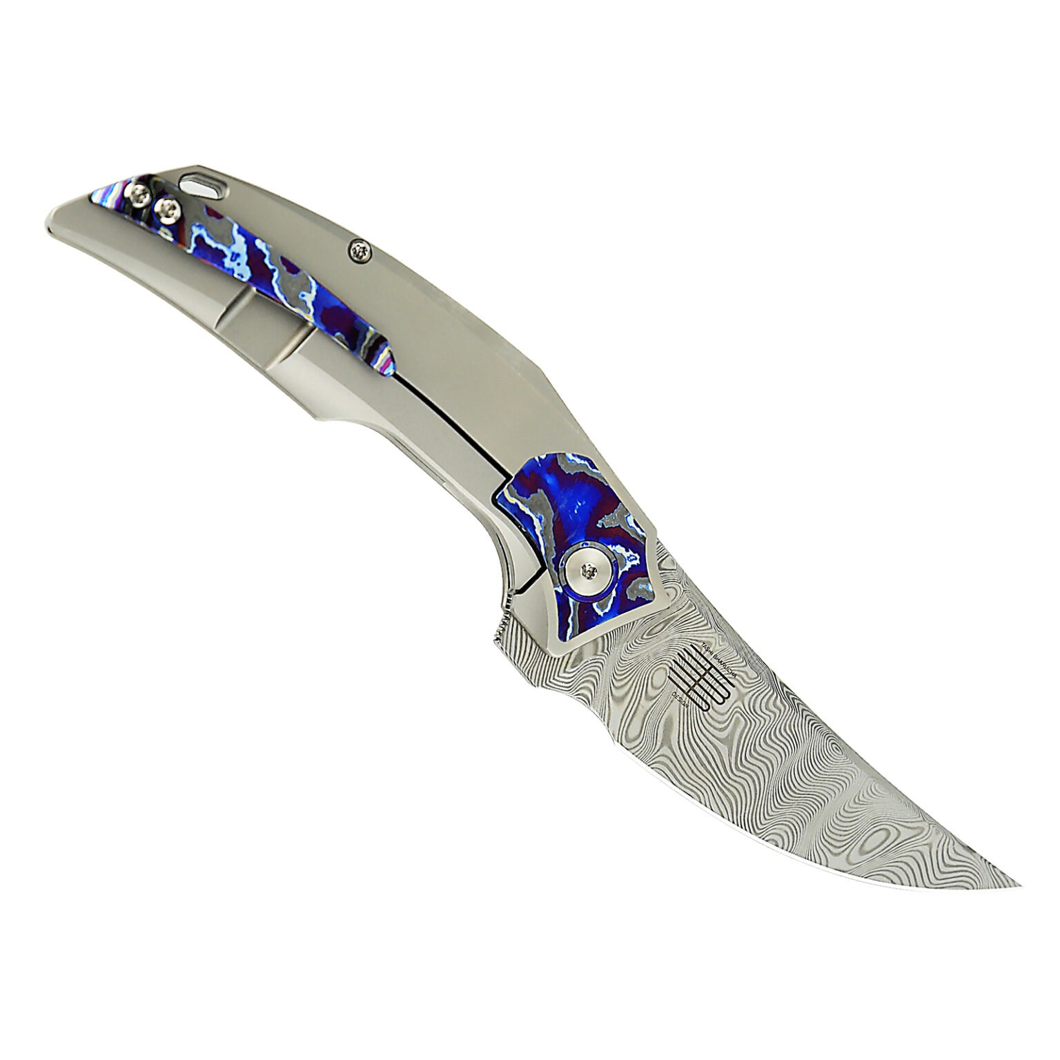 Velocity Ti-Bead blast Damasteel Acid wash blade – Reate Knives