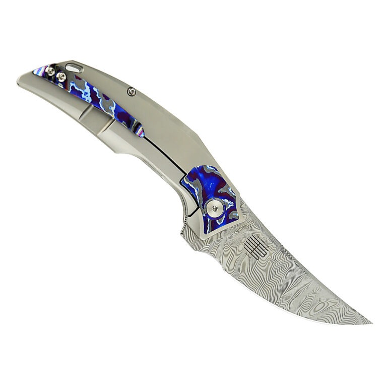 Velocity Ti-Bead blast Damasteel Acid wash blade – Reate Knives