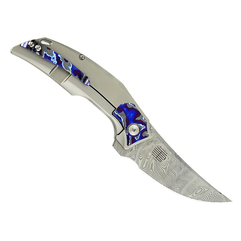 Velocity Ti-Bead blast Damasteel Acid wash blade – Reate Knives