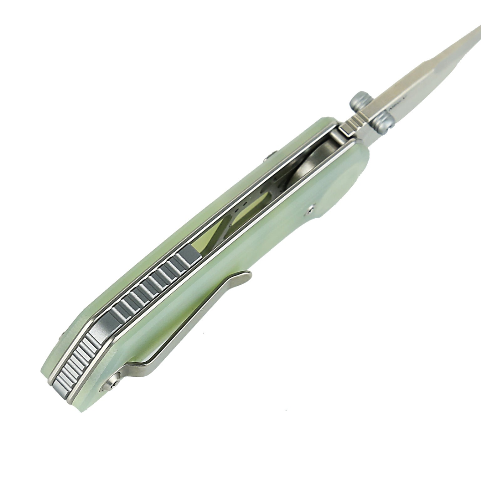PL-XT Jade G10 handle Stonewashed blade – Reate Knives