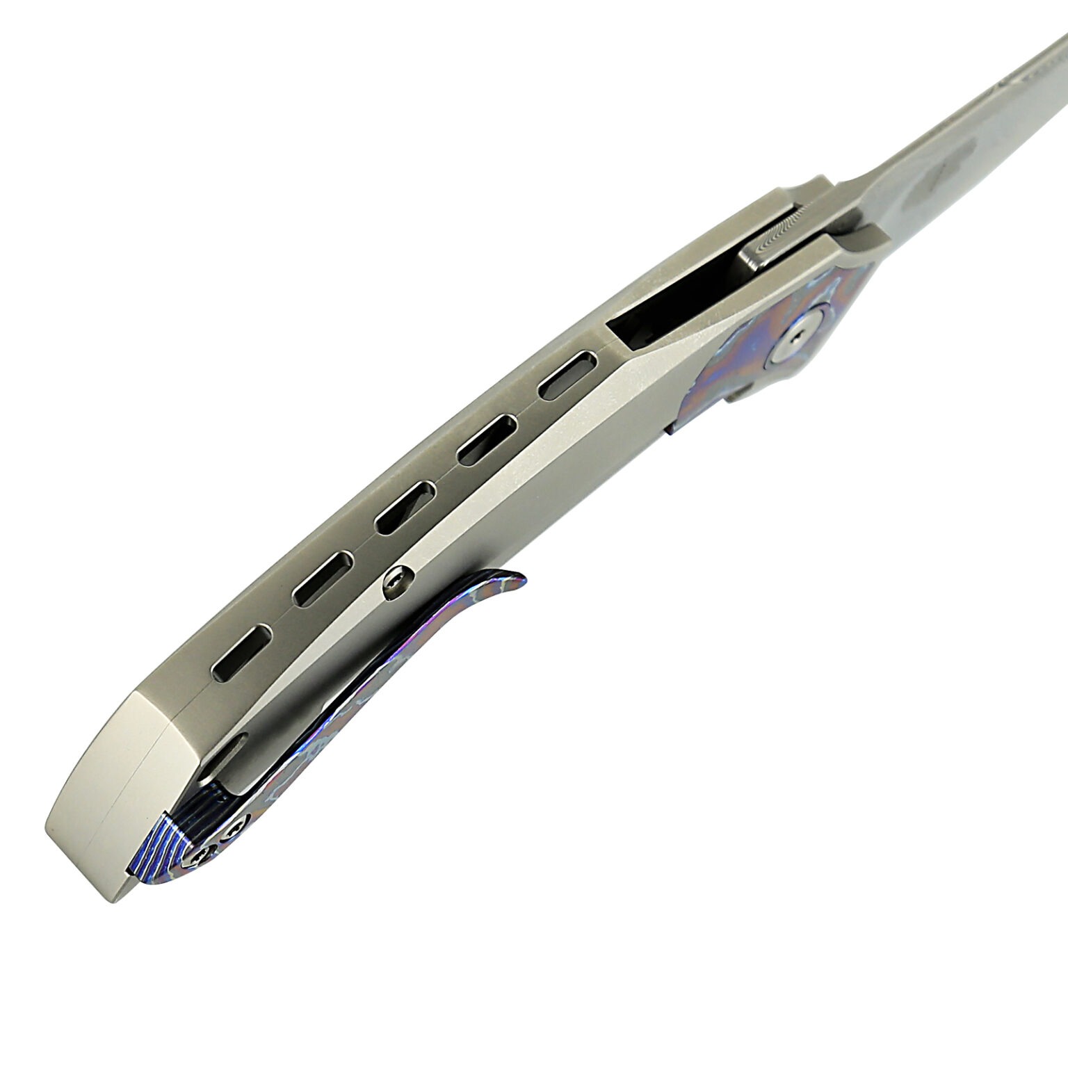 Velocity Ti-Bead blast Damasteel Acid wash blade – Reate Knives