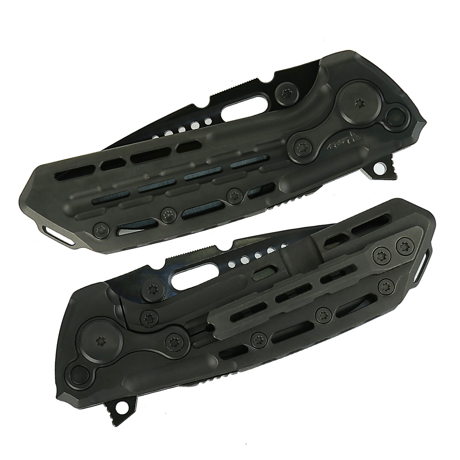 Terminator-TX228 Ti-Black DLC handle M390 Black DLC blade – Reate Knives