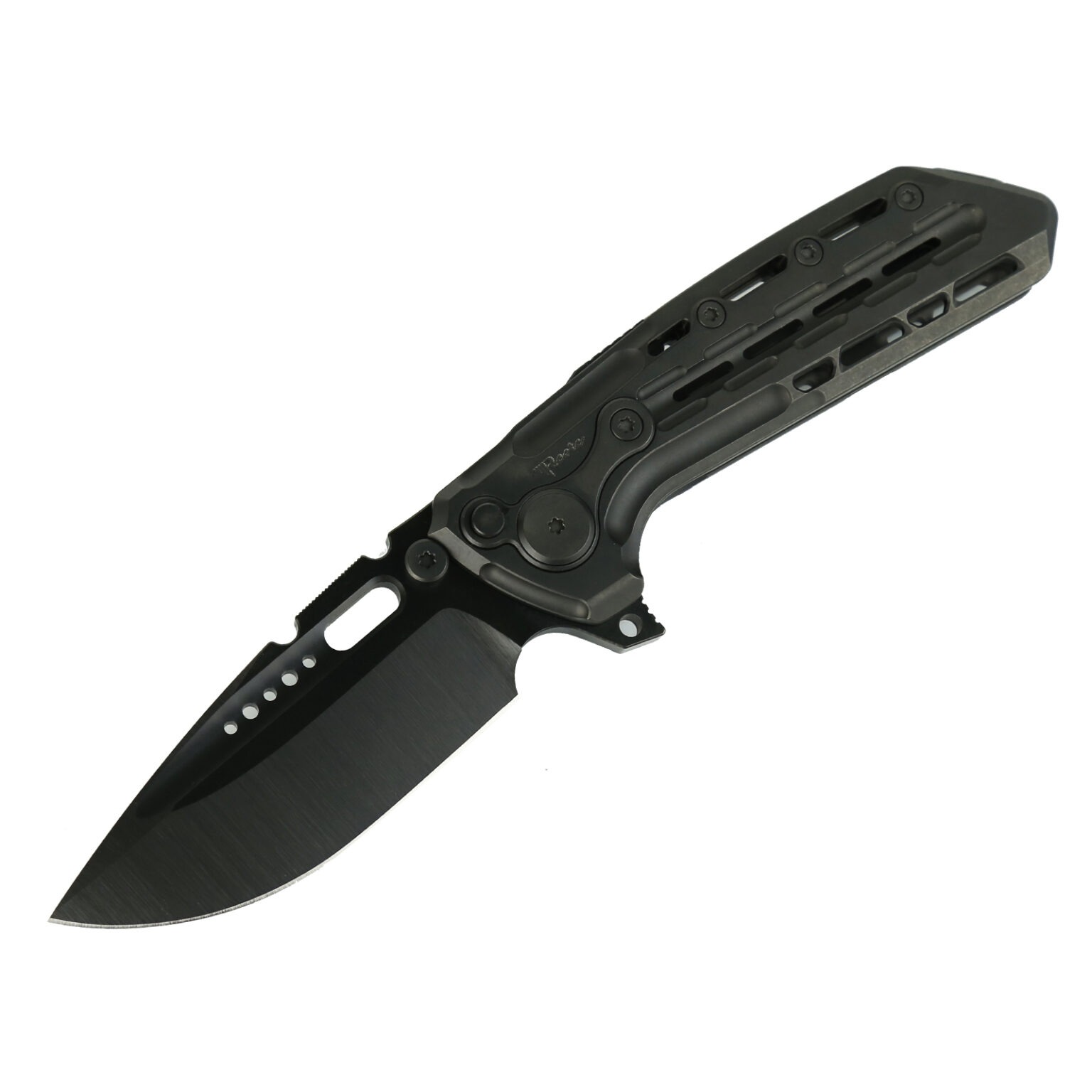 Terminator-TX228 Ti-Black DLC handle M390 Black DLC blade – Reate Knives